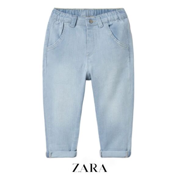 Zara | Bottoms | Zara Kids Light Blue Relaxed Fitcomfy Jeans | Poshmark